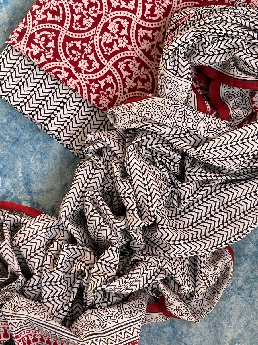 Natural Dyed Bagh Block Print Cotton Suit – TheWardrobeStories
